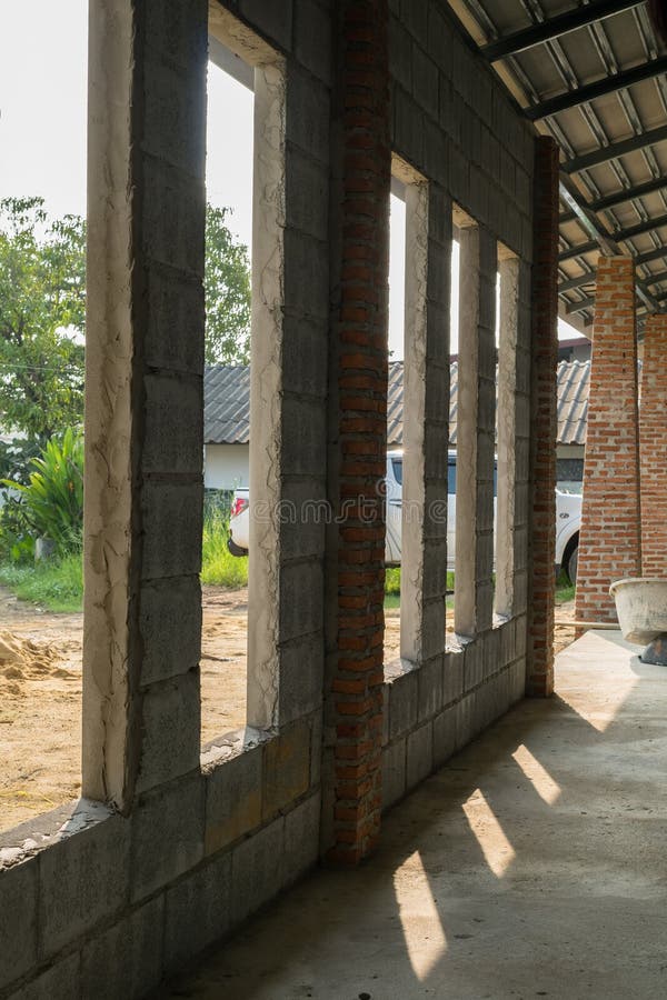 Windows new house stock photo. Image of local, grey, columns - 78997388