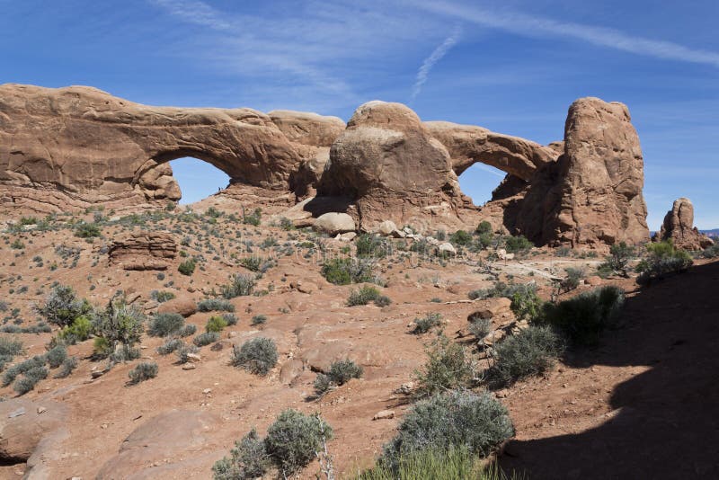 The Windows stock photo. Image of arches, mountains, erosion - 52420916