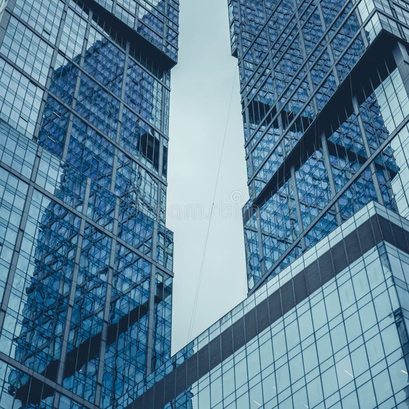 Windows Office Building for Background Stock Image - Image of ...