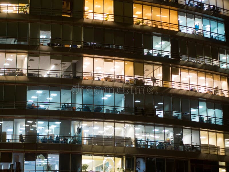 Windows Office Building for Background Stock Image - Image of business ...