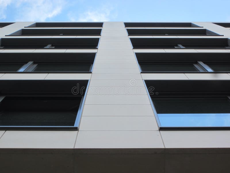 Windows of an Office Building from Below Stock Photo - Image of ...