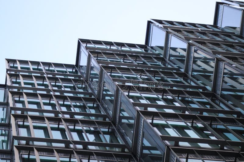 Windows of office building stock image. Image of detail - 90068357