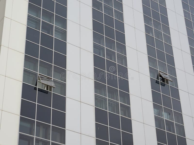 Windows of Office Buildings, Business Centers, Close-up Stock Image ...