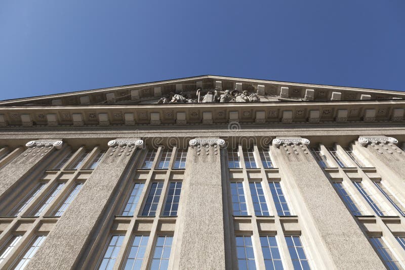 Windows of old building stock image. Image of headquarters - 45535365