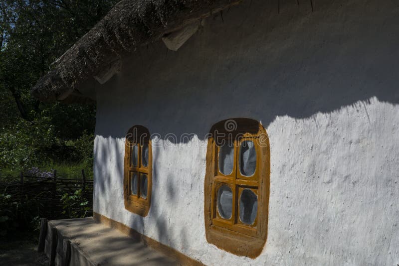 Windows of an old hut stock image. Image of built, history - 170728059