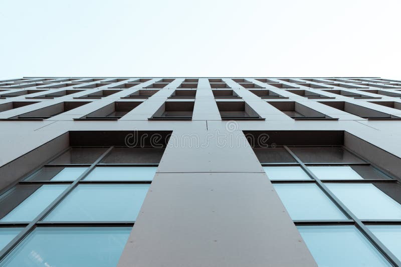 Perspective of Office Building Stock Photo - Image of windows, style ...