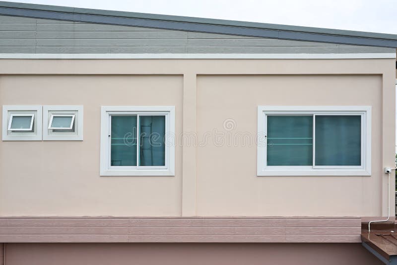 Windows on the Outside of a House Stock Photo - Image of architectural ...