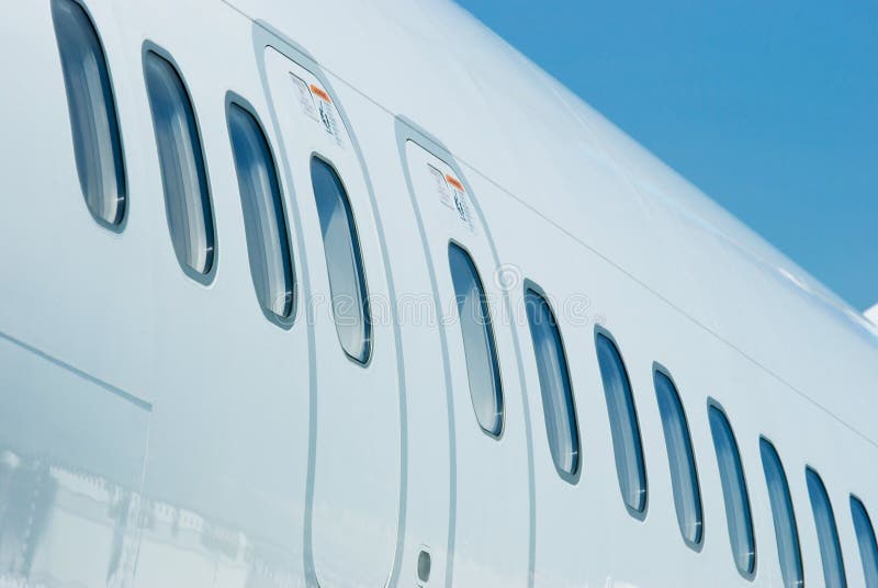 Two Airplane Or Jet Windows Stock Image - Image of plastic, plane: 36287171