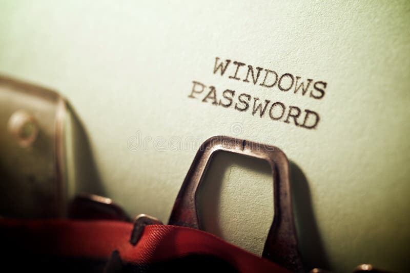Windows password concept stock image. Image of single - 189526355