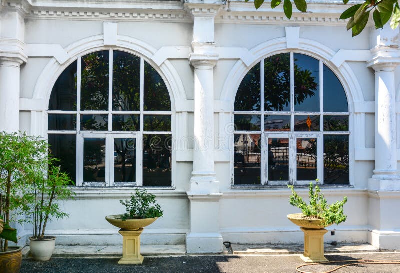 Windows of Penang Museum in George Town, Malaysia Stock Photo - Image ...