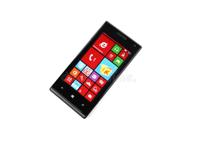 Windows Phone editorial stock photo. Image of screen - 31844878