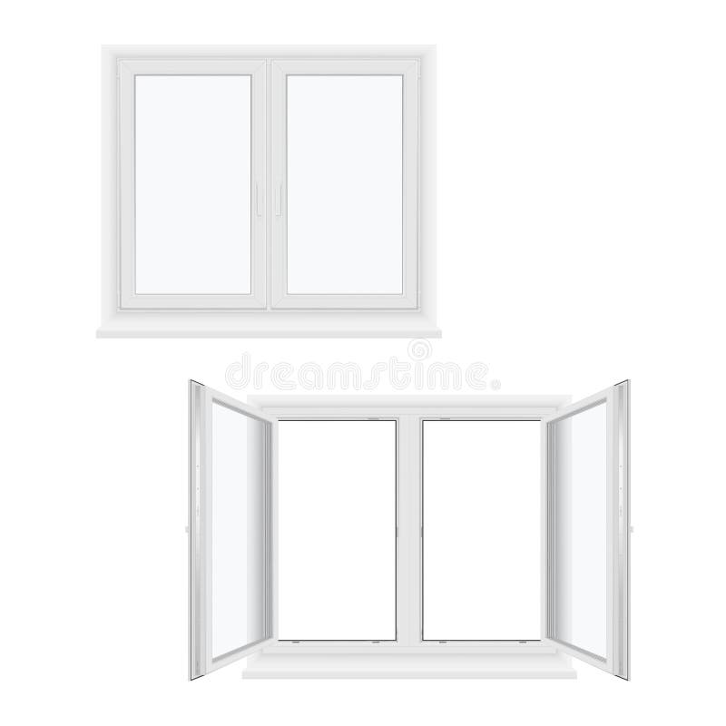 Windows Plastic Double-leaf Open and Closed Models for Glazing Ads ...