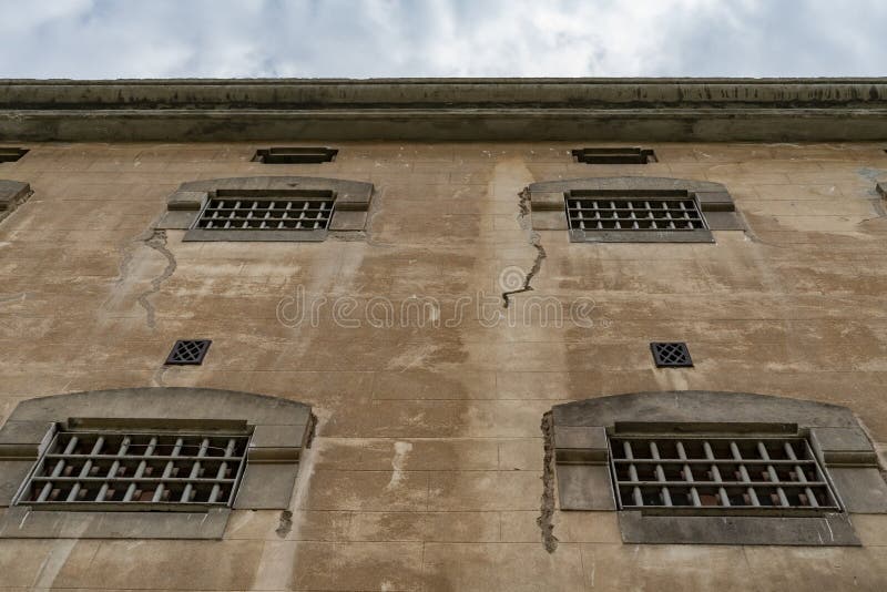 Windows of Prison Cells with Bars, Close Up Stock Photo - Image of room ...