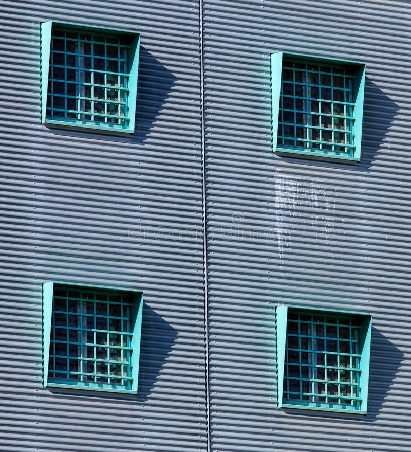 Windows of a prison stock image. Image of grid, building - 78127243