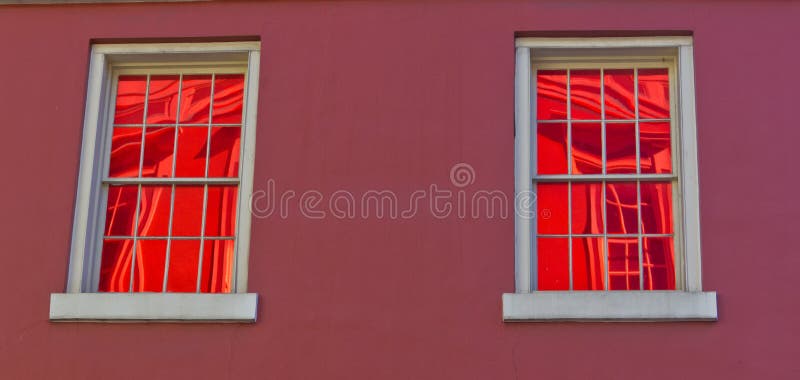 Windows in Red stock image. Image of reflection, texture - 28357447
