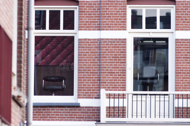 Windows in the Red Light District Stock Image - Image of exterior ...