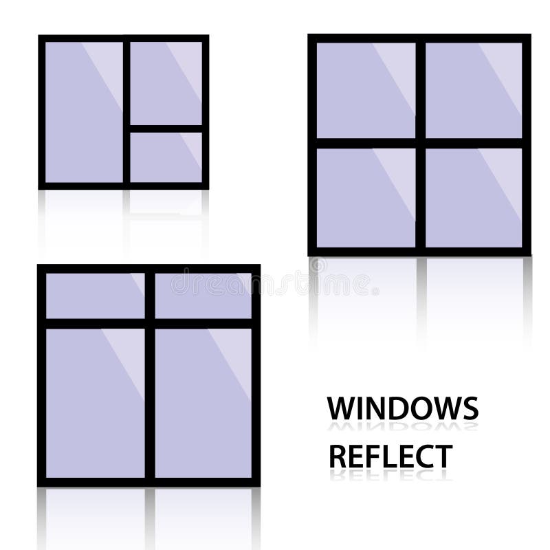 Windows reflect eps10 stock vector. Illustration of reflect - 36044268