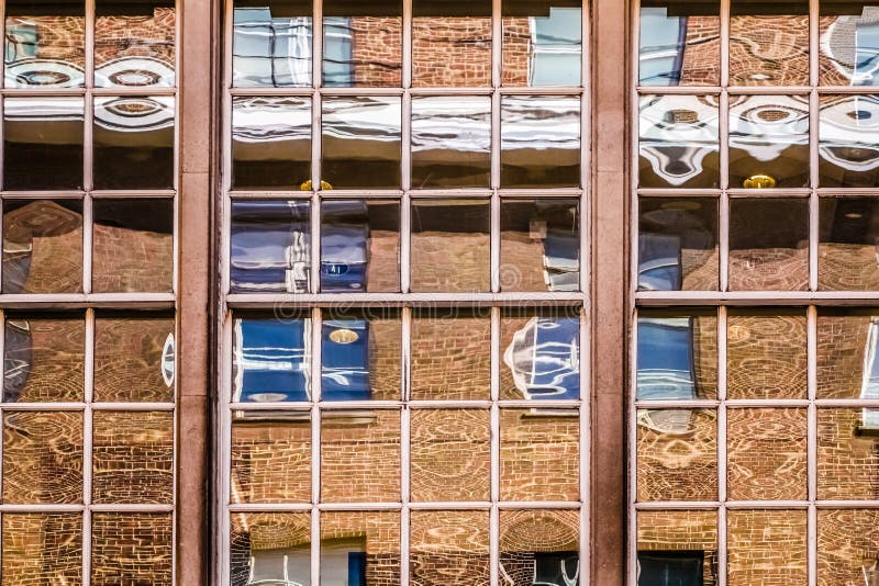 Windows reflection stock image. Image of geometric, distorted - 55270475