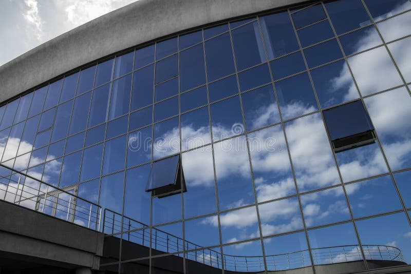 Mirror Glass Business Building Stock Photo - Image of texture ...