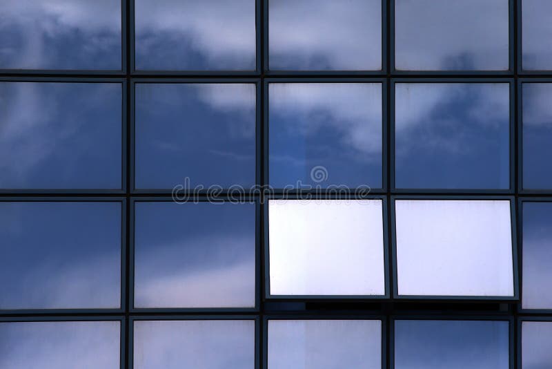 Windows reflection stock photo. Image of building, broken - 84591890
