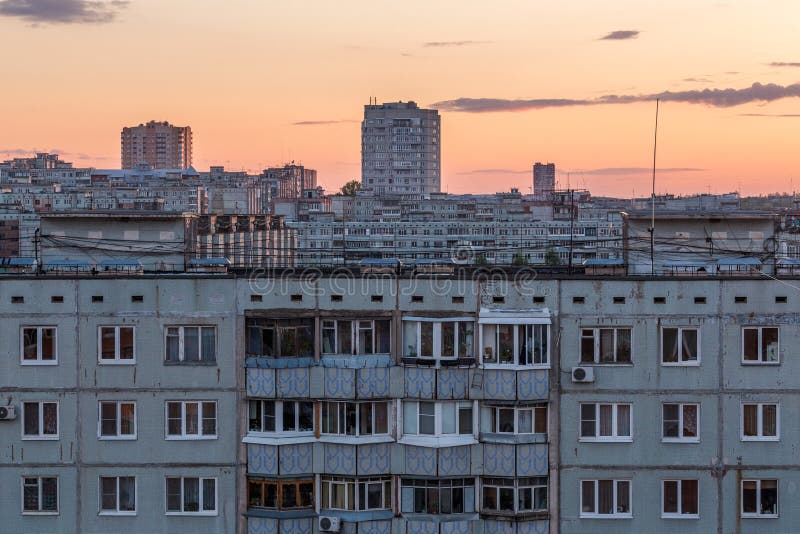 Typical Mid-russian Silicate Brick High Rise Condominium Residential ...