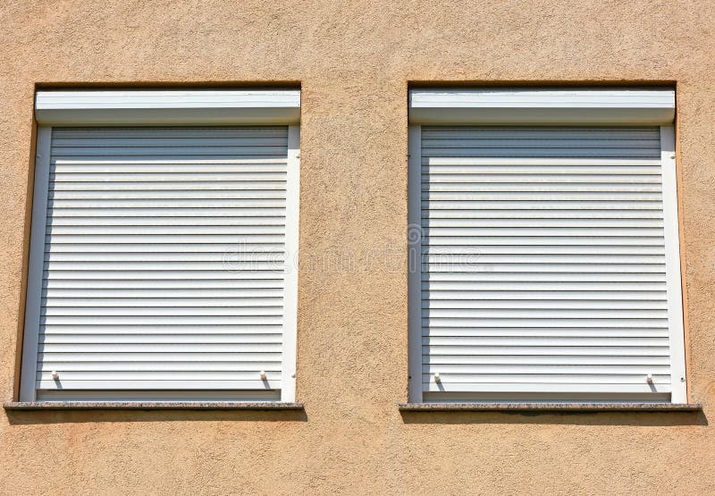 Windows and Shutters of a Building Stock Photo - Image of shutters ...