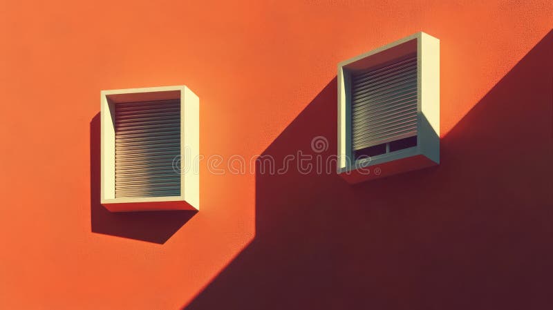 The Windows and Shutters are Shut, and the Front of the House Has a ...