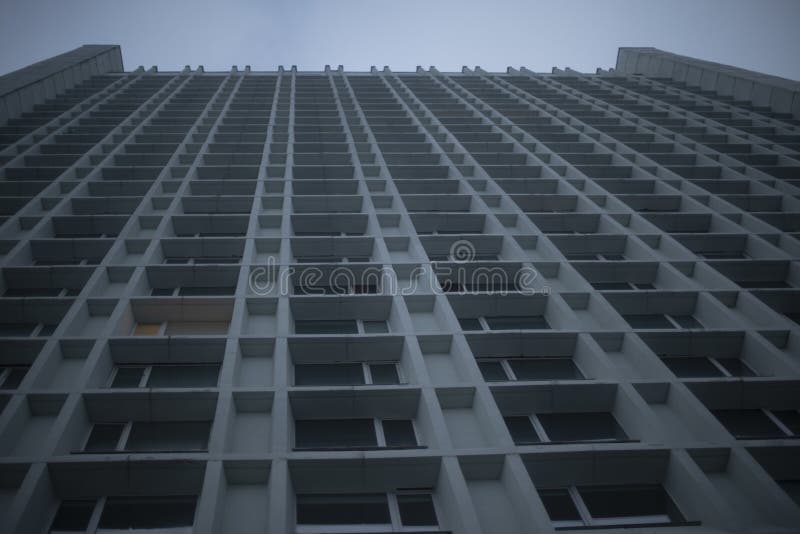 Windows of Skyscraper. Tall Building. Large Office Stock Photo - Image ...