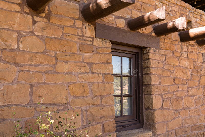 Windows in Southwestern Building Stock Photo - Image of building ...
