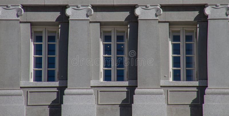 Windows and Stone Ceiling Inside the Ancient Gothic Building of Old ...