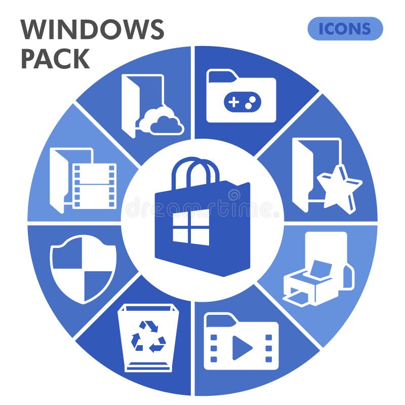 Windows System Collection or Sketches, Windows Pack Theme Diagram Pie ...