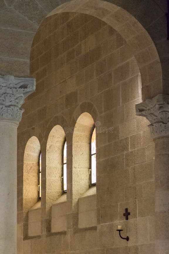 Windows in Tabgha stock image. Image of architecture - 101553065