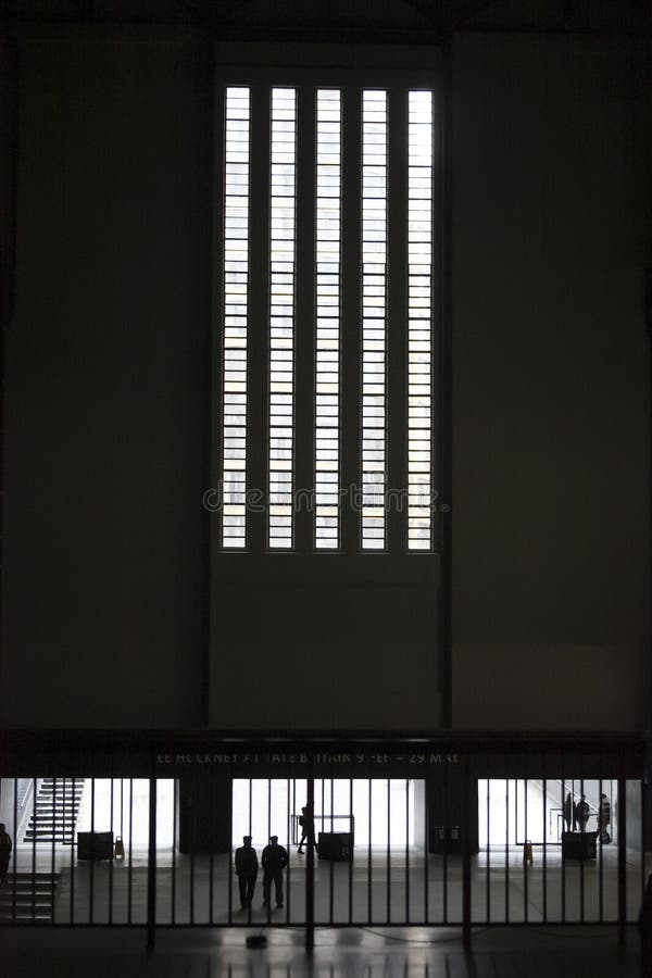Windows in Tate Modern in the Backlight Editorial Stock Photo - Image ...