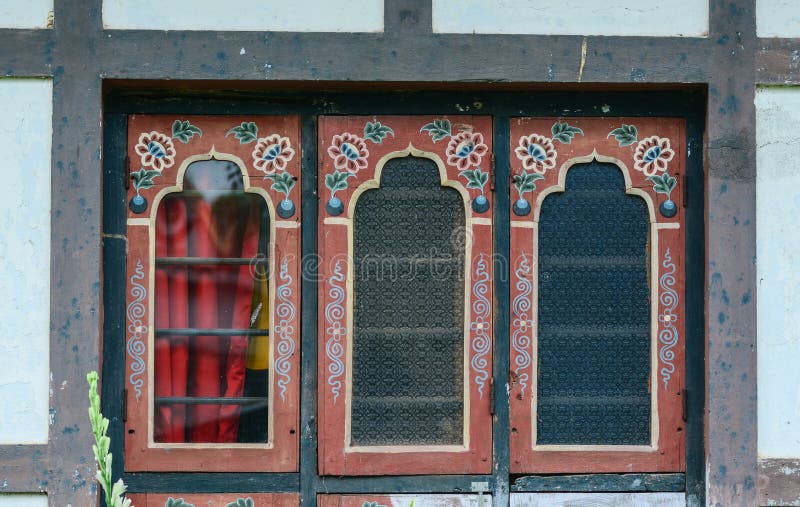 Windows of the Temple in Agra, India Stock Image - Image of color ...
