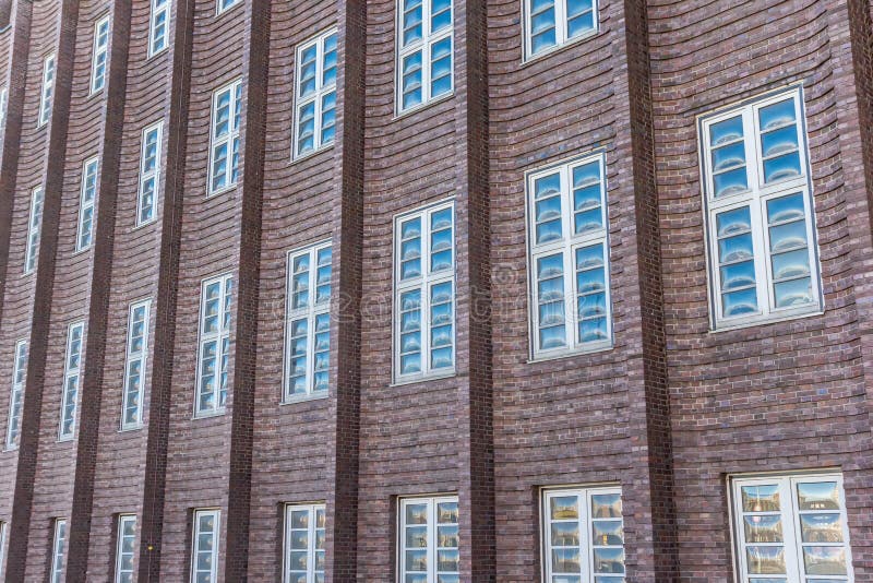 Windows of the Town Hall in Wilhelmshaven Stock Image - Image of german ...