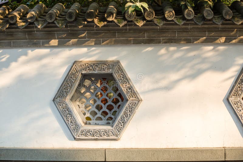 Chinese ancient windows stock photo. Image of black, guangzhou - 9205650