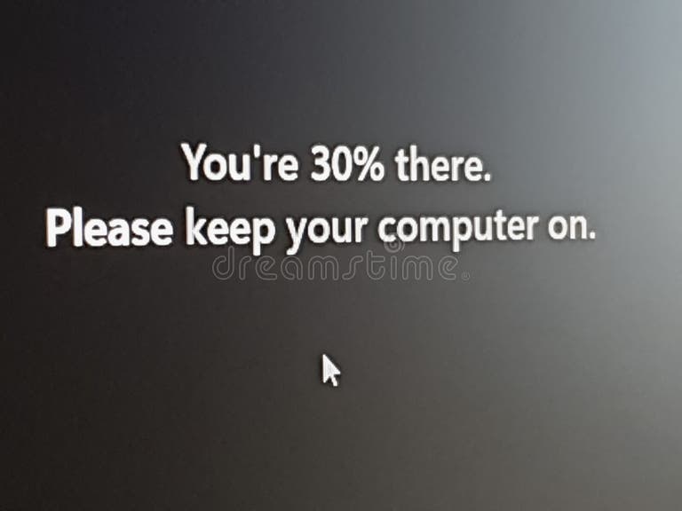 Windows 11 Update Message in Washington DC Editorial Stock Photo ...