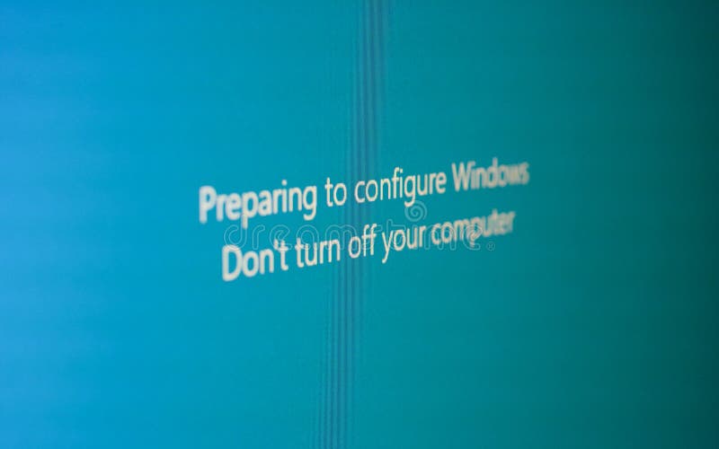 Windows update screenshot editorial stock photo. Image of windows ...