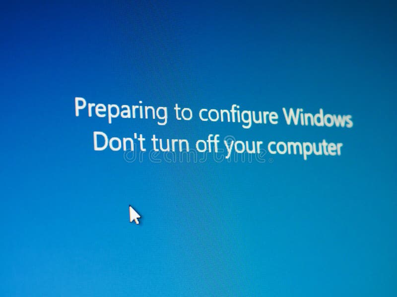 Windows update screenshot editorial stock photo. Image of technology ...
