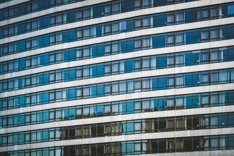 Windows of an Urban Building Stock Photo - Image of facade, floors ...