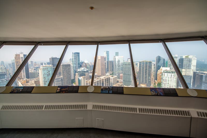 Windows on Vancouver. Aerial View of Amazing Cityscape from a Tower ...