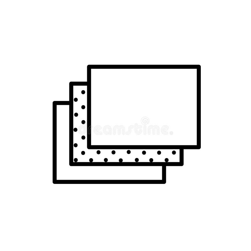 Windows Vector Icon, Outline Style, Isolated on White Background. Stock ...