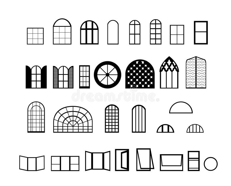 Windows vectors stock vector. Illustration of white, temple - 21559791