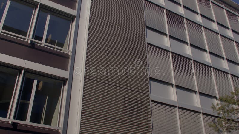 Windows in Wall Facade Building. Place of Work and Location Staff ...
