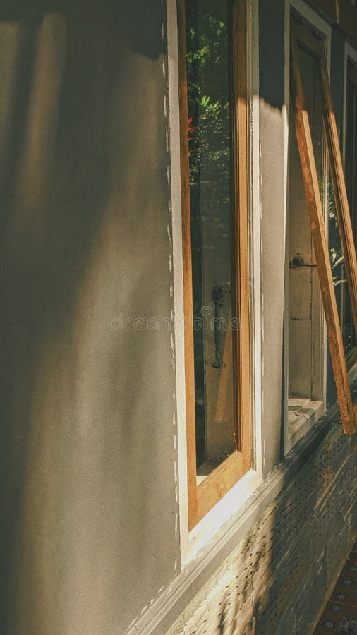 Windows and Wall in the Monday Morning Vibes Aesthetic Stock Photo ...