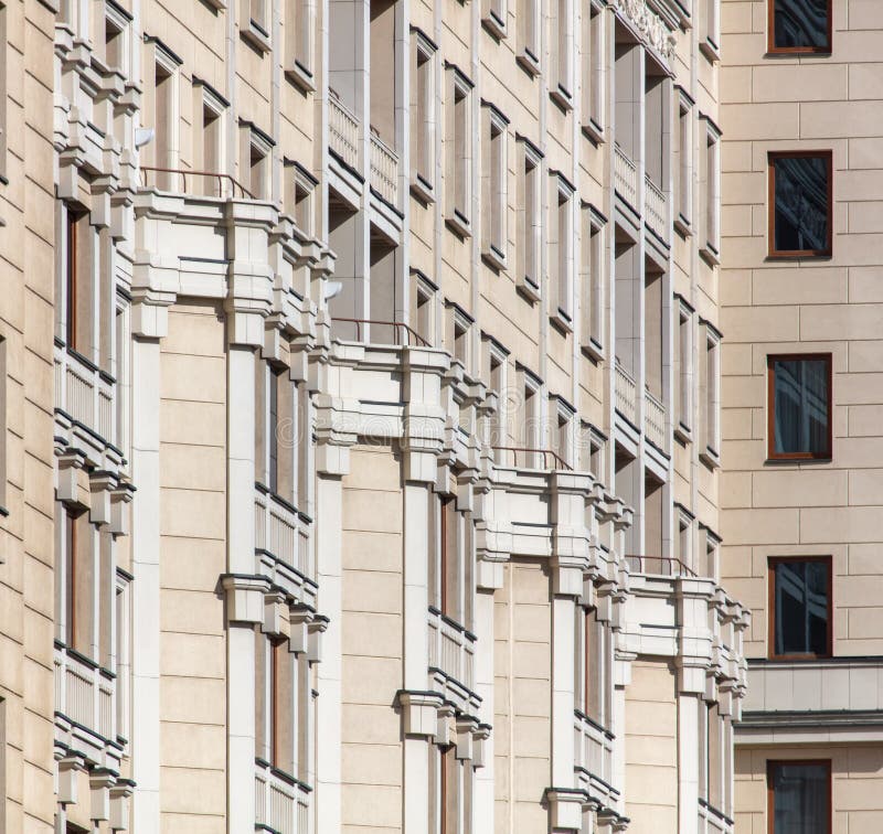 Windows in the Walls of the Building As a Background. Stock Image ...