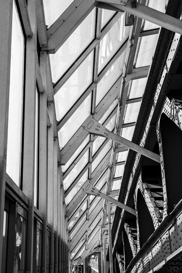 Windows on the Walls and Ceiling Stock Image - Image of architecture ...