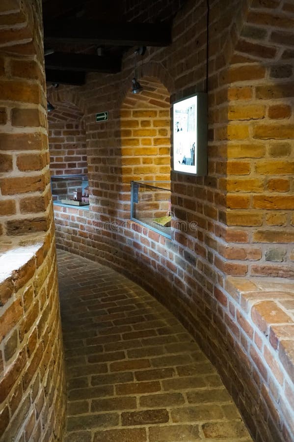 Windows and Walls Made of Red Brick of an Ancient Fortress Editorial ...