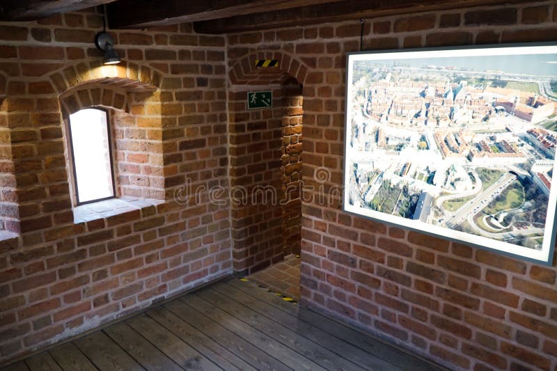 Windows and Walls Made of Red Brick of an Ancient Fortress Editorial ...