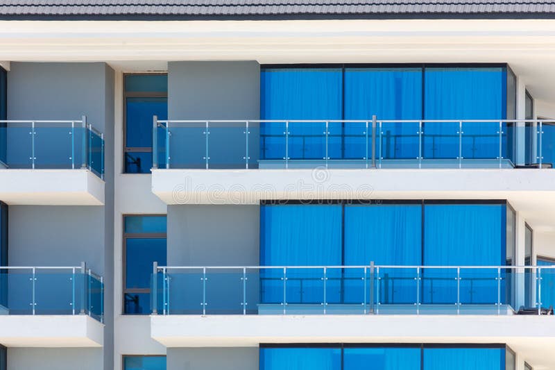 Windows and Walls in a Multi-storey Building. Background Stock Photo ...